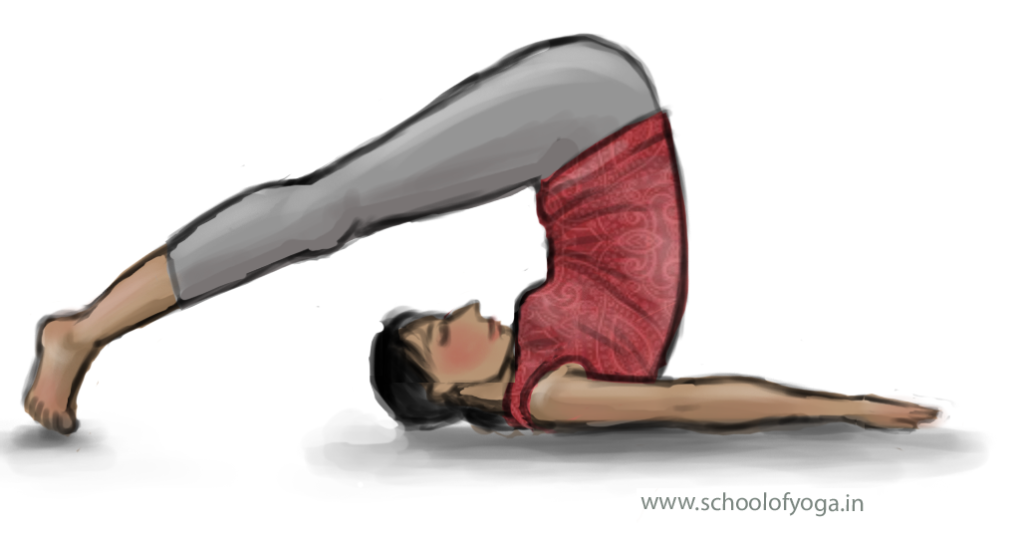How to do halāsana (plough pose) - School of yoga